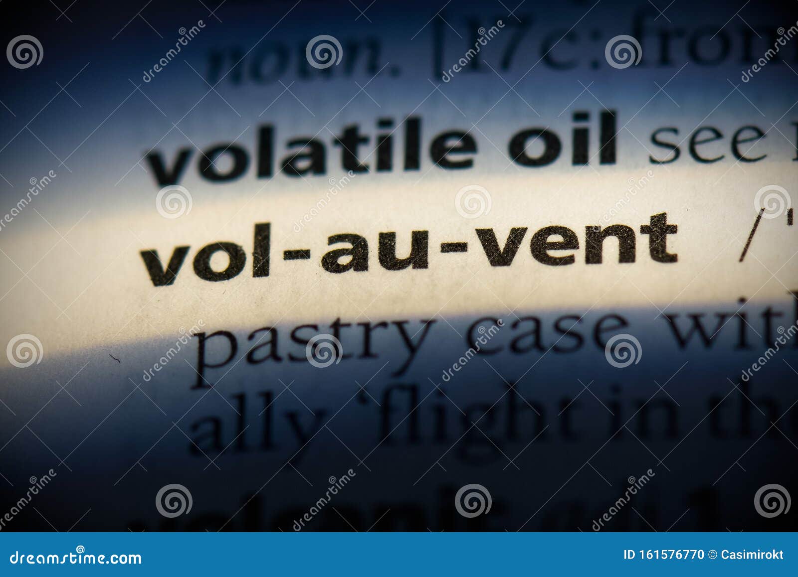 Vol au vent stock photo. Image of english, language - 161576770