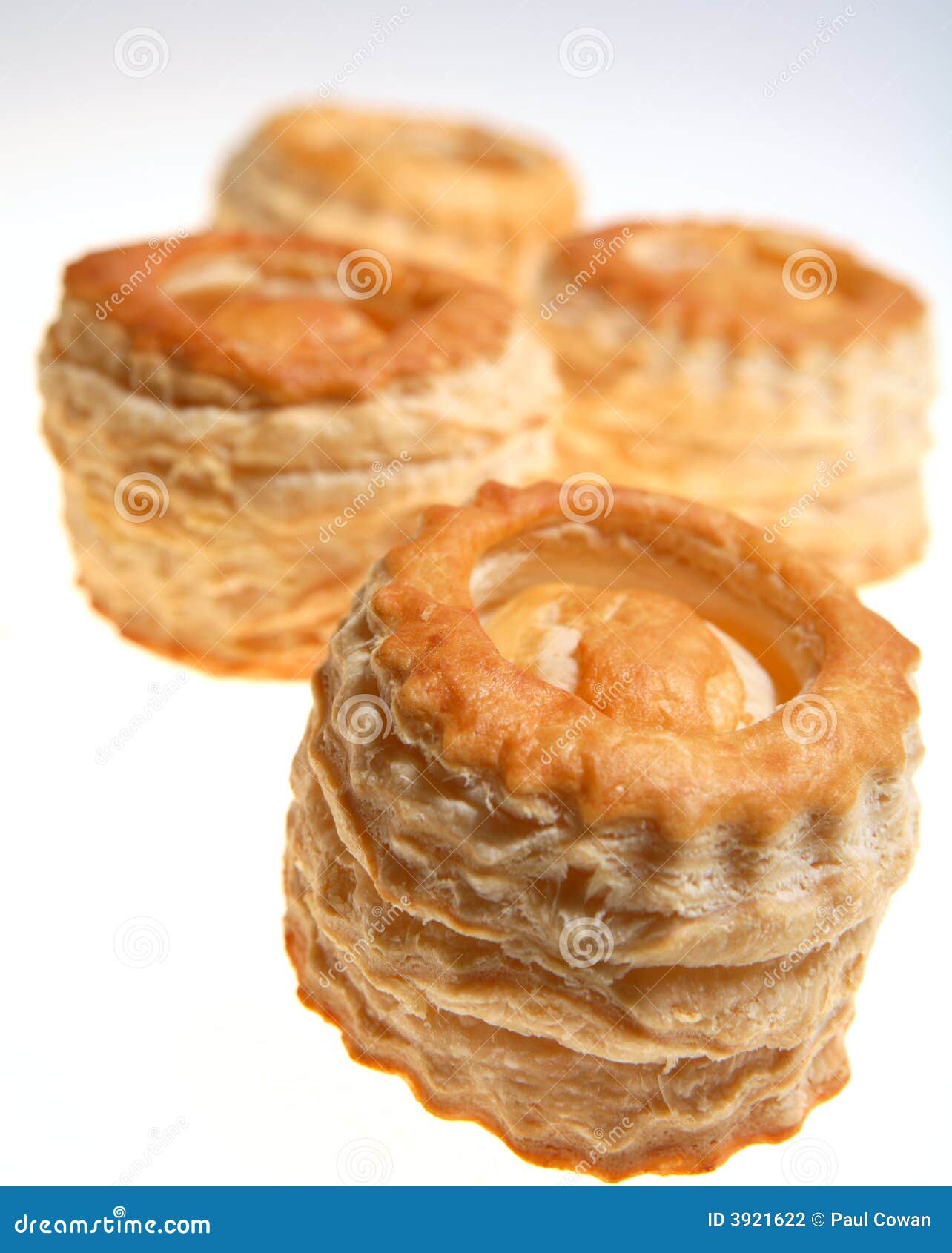 Vol Au Vents Puff Pastry Cases Stock Photo - Image of entertaining ...