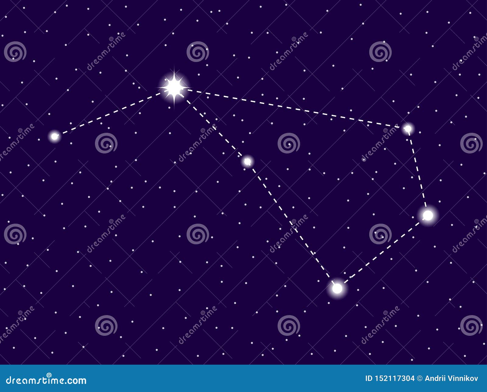 Volans Constellation. Starry Night Sky. Cluster of Stars and Galaxies ...