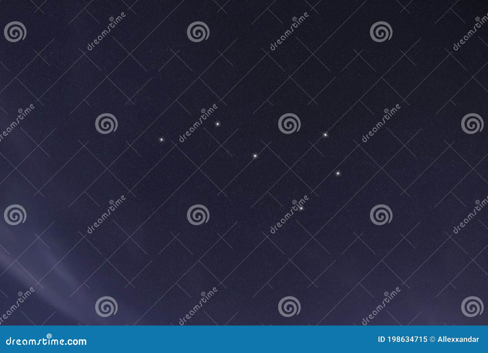 Volans Star Constellation, Night Sky, Cluster of Stars, Deep Space ...
