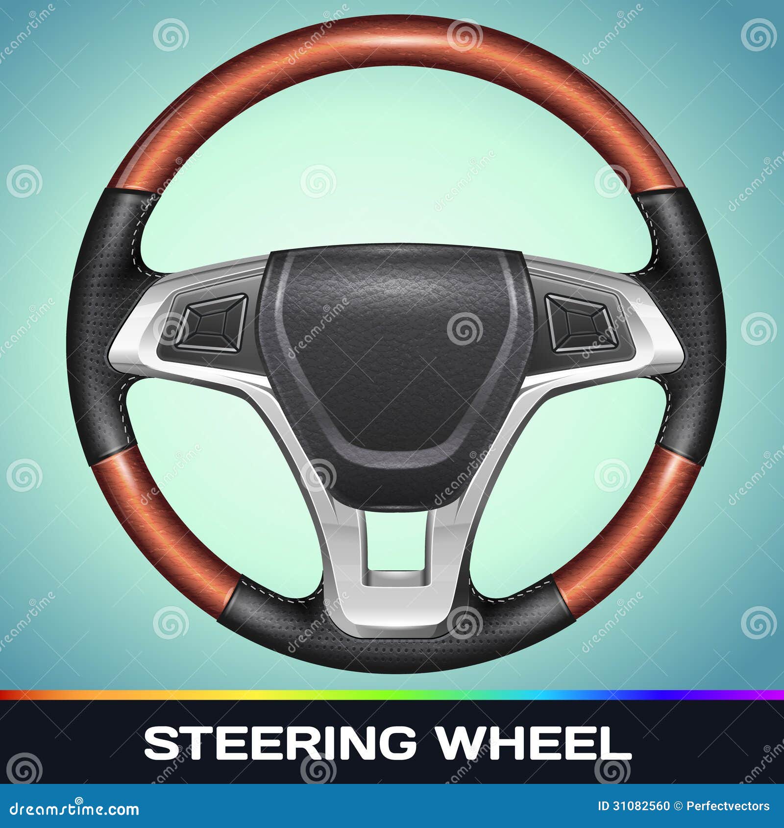 Volante Realista Del Vector Ilustración del Vector - Ilustración de ...