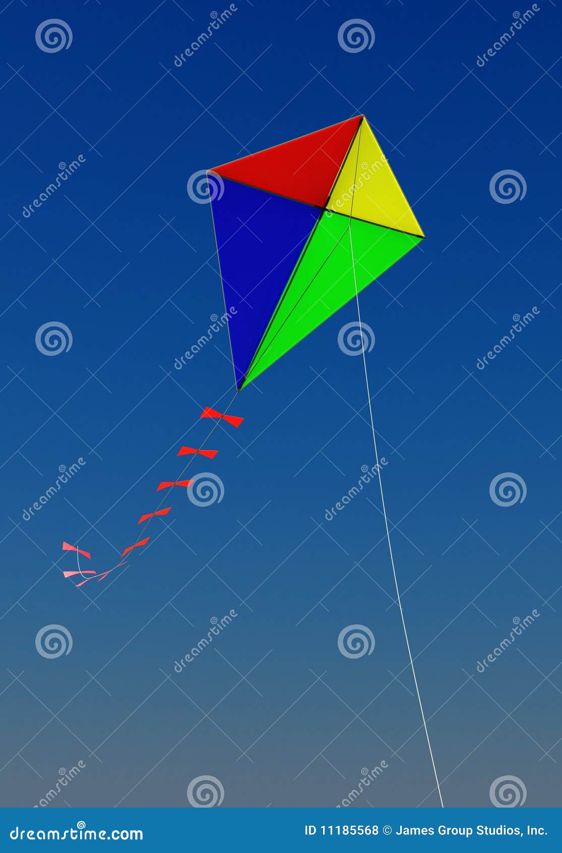 Volar una cometa foto de archivo. Imagen de cometa, juego - 11185568