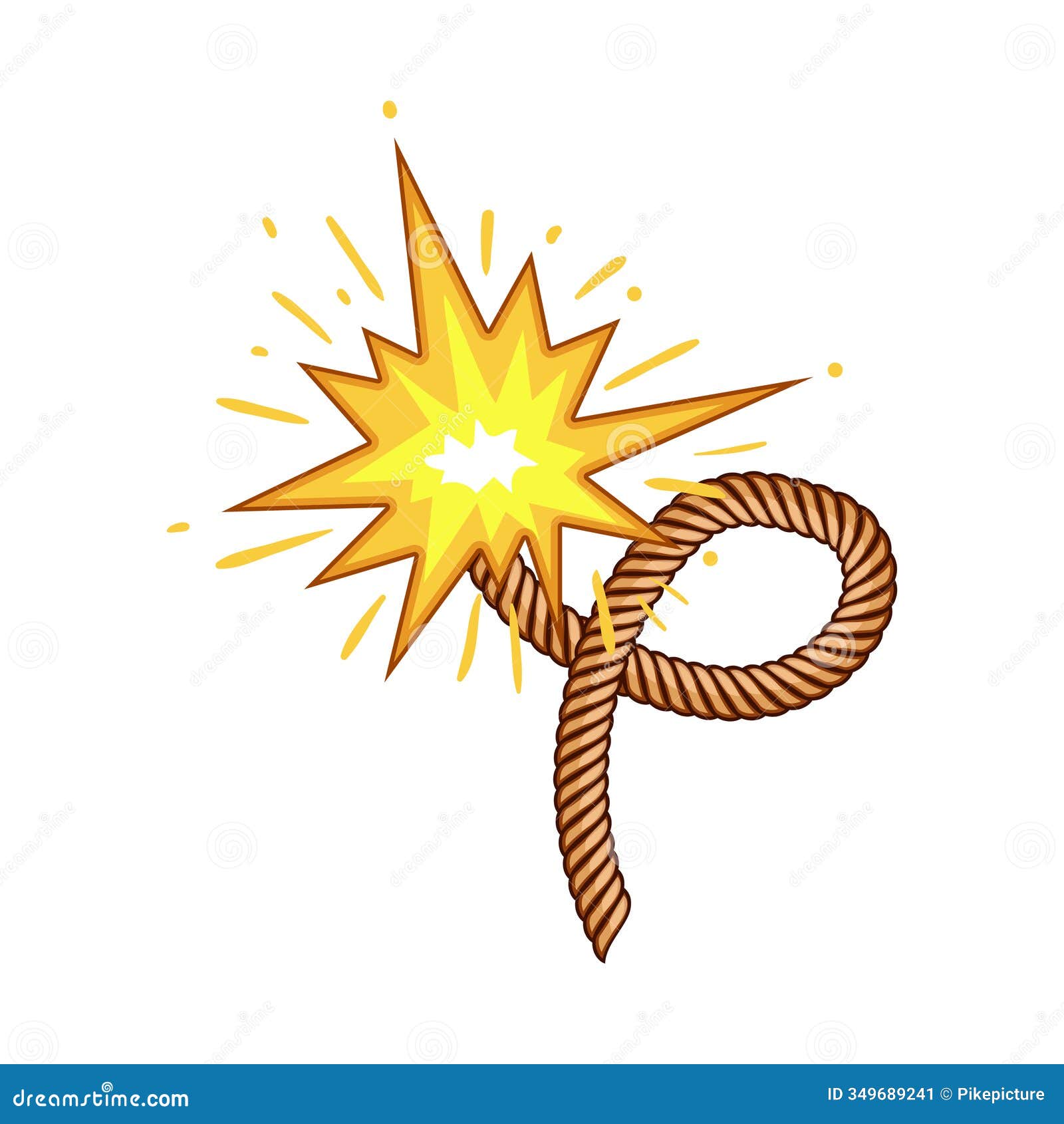 Volatile Dynamite Fuse Cartoon Vector Illustration Stock Illustration ...