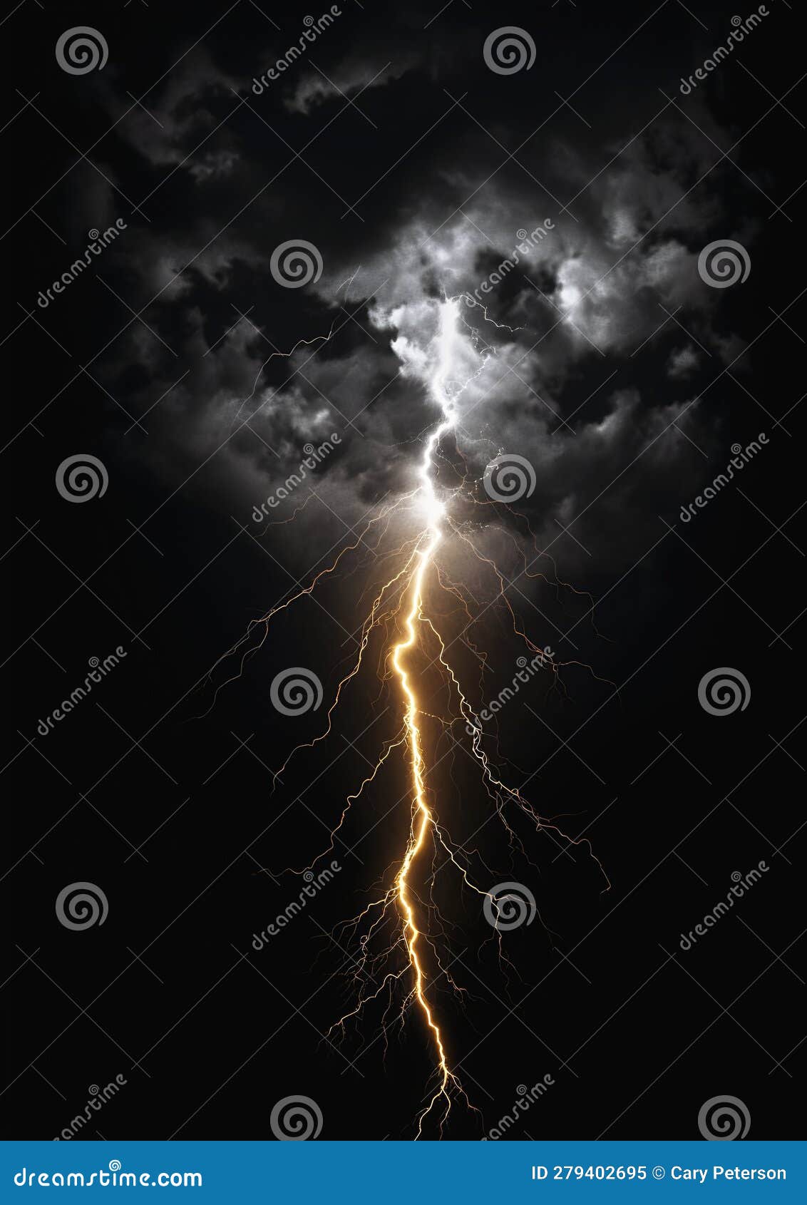 Volatile Lightning Spell Pours Burning Beam Over Severe Quake Stock ...