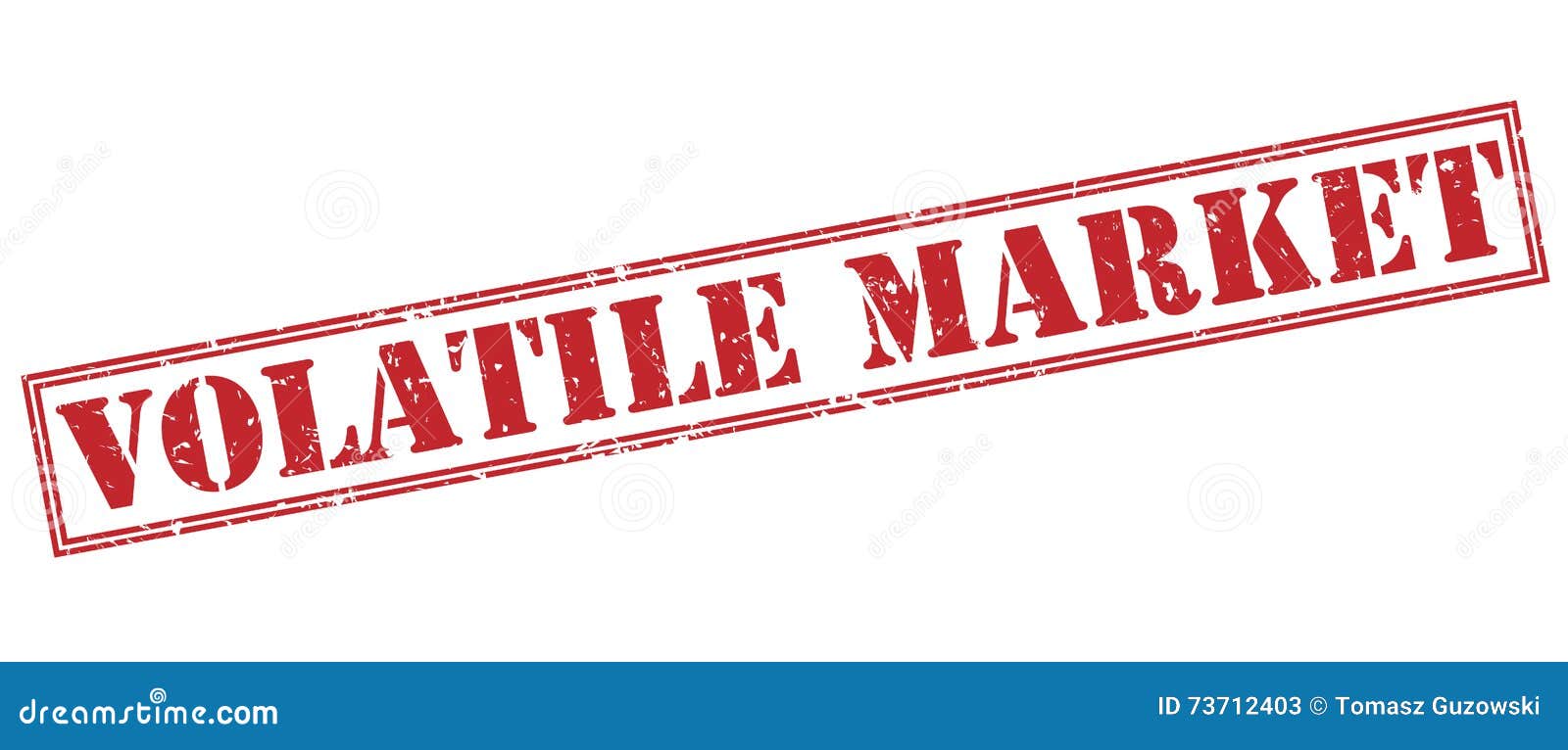 Volatile market red stamp stock illustration. Illustration of sticker ...