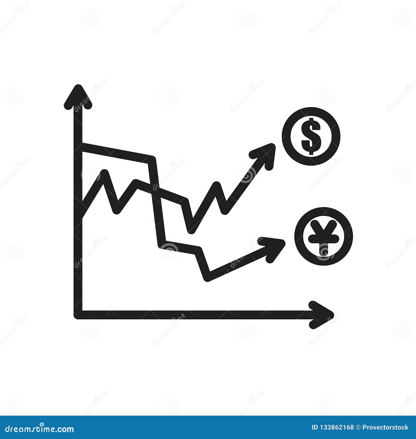 Volatility Icon Isolated on White Background Stock Vector ...