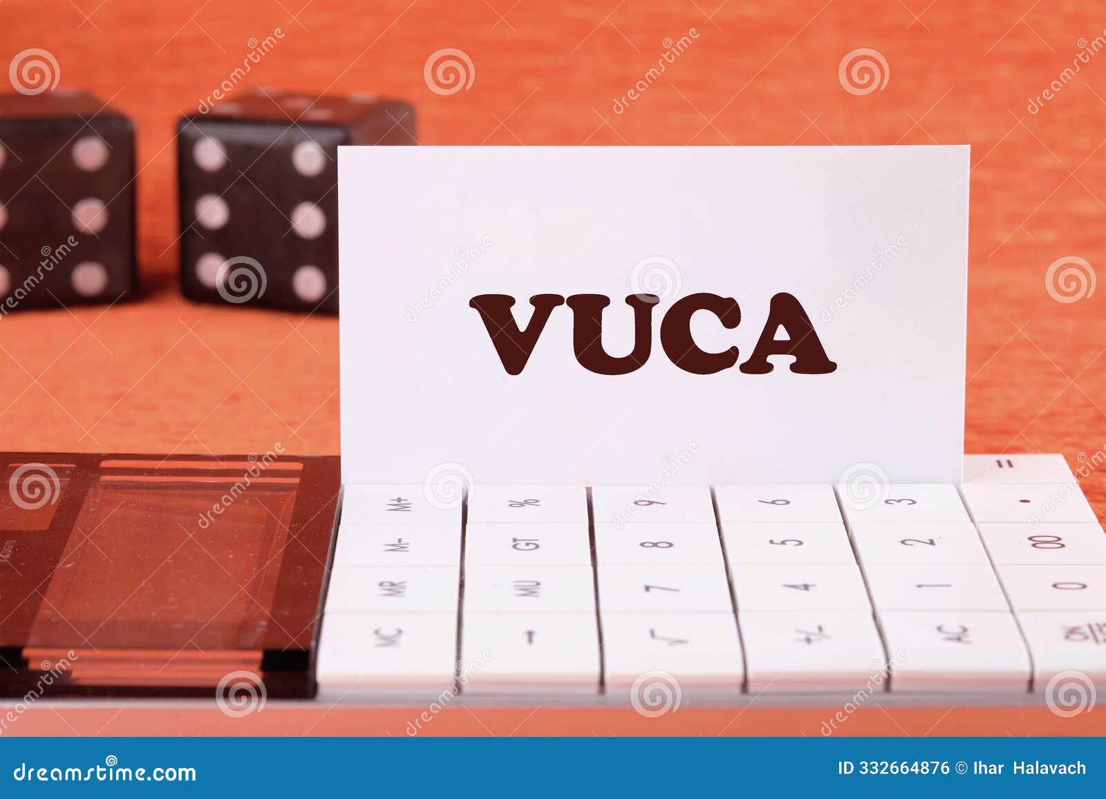 Volatility Uncertainty Complexity Ambiguity. VUCA Text on a White ...