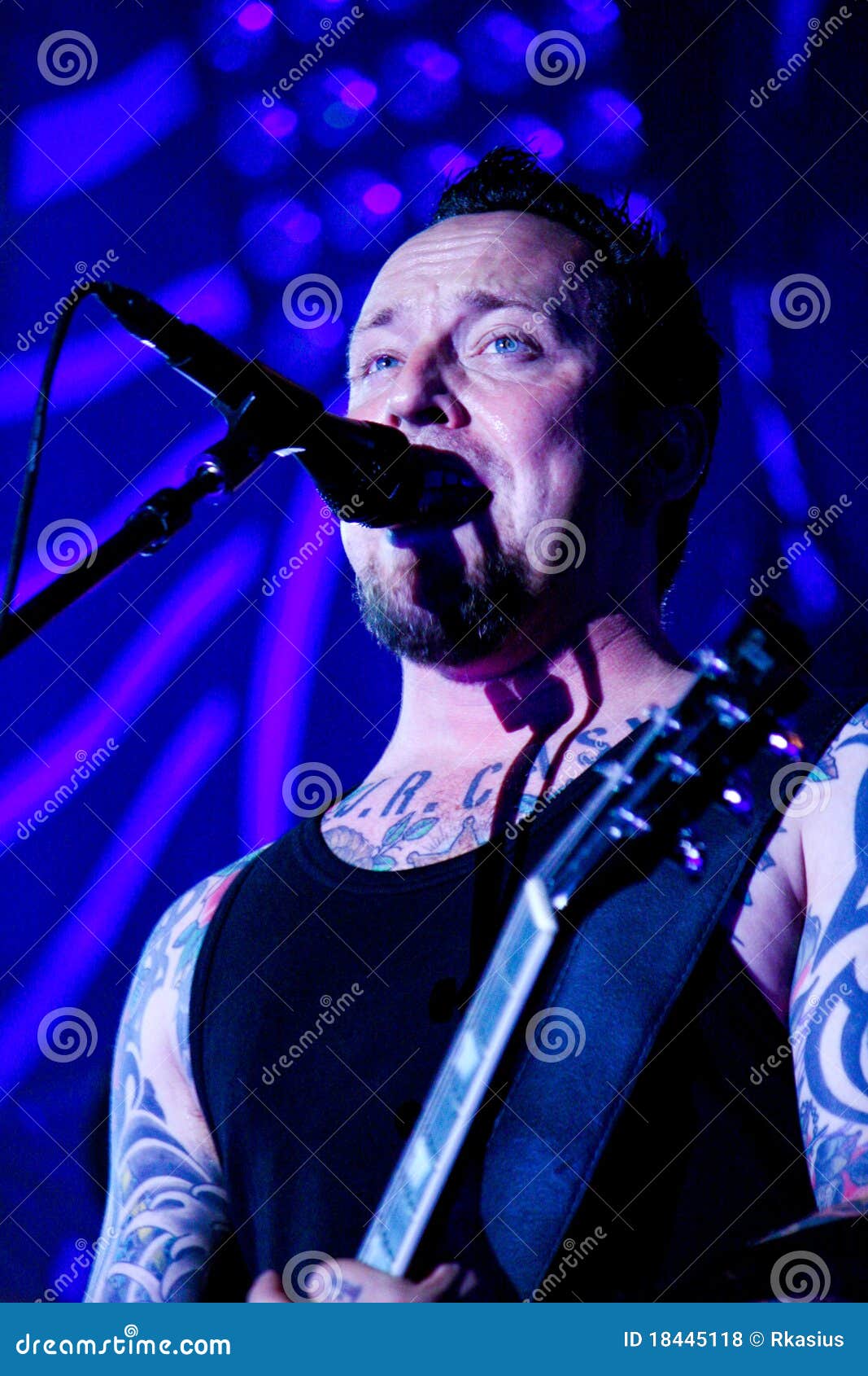 Volbeat editorial stock photo. Image of metal, tattoos - 18445118