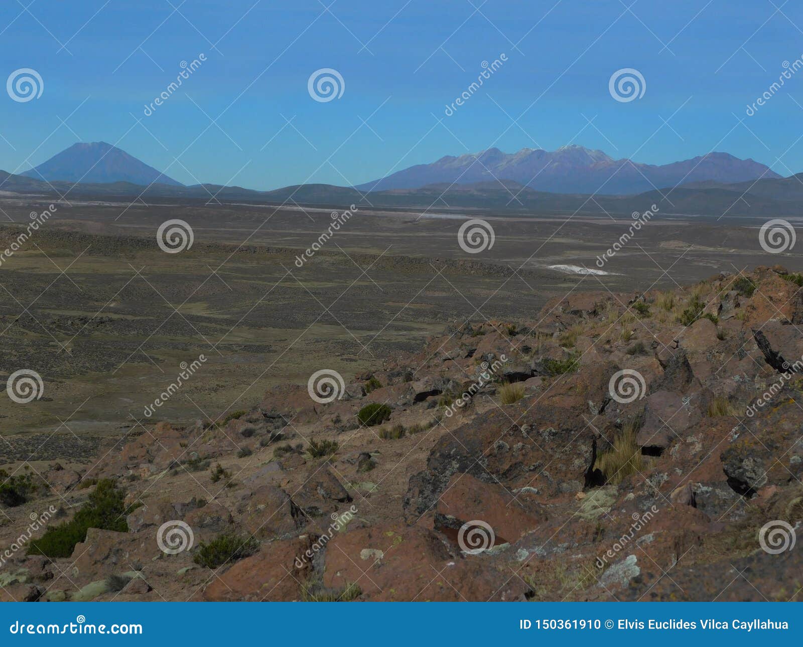 Volcan Misti and Chachani from Far Stock Photo - Image of peru ...
