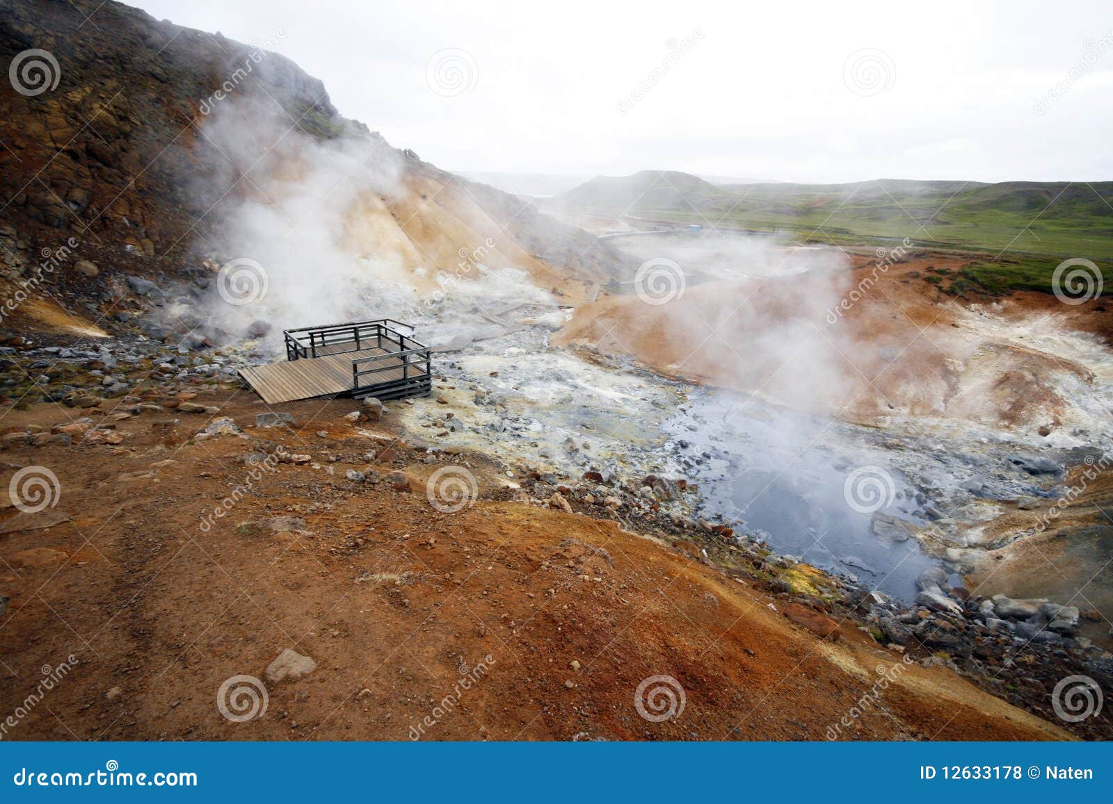 Volcanic activity stock photo. Image of geothermal, selfur - 12633178