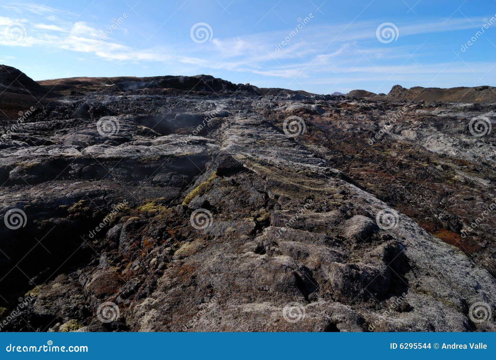 Volcanic area stock photo. Image of eruption, nature, fumaroles - 6295544