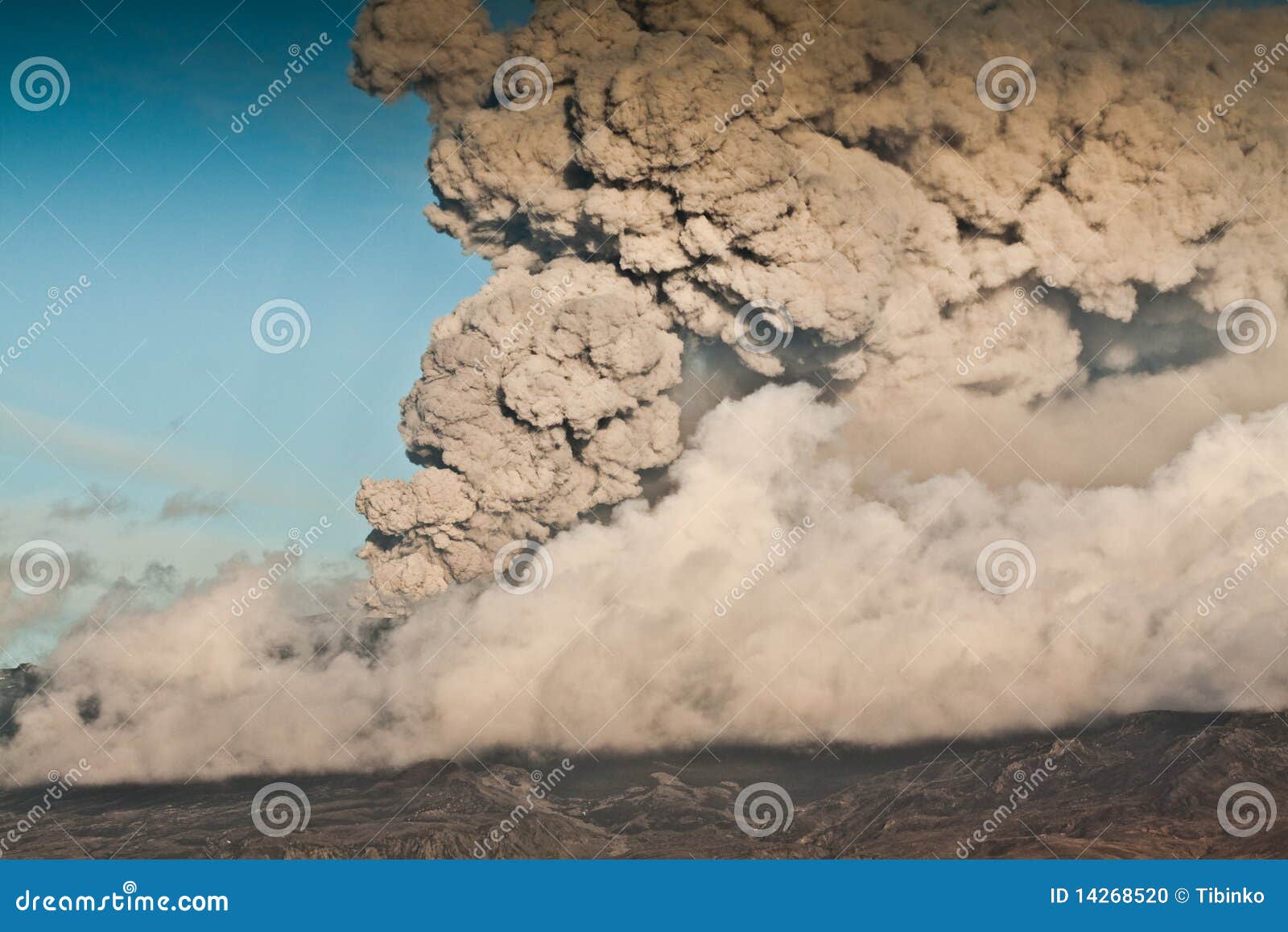 Volcanic ash cloud stock photo. Image of generated, natural - 14268520