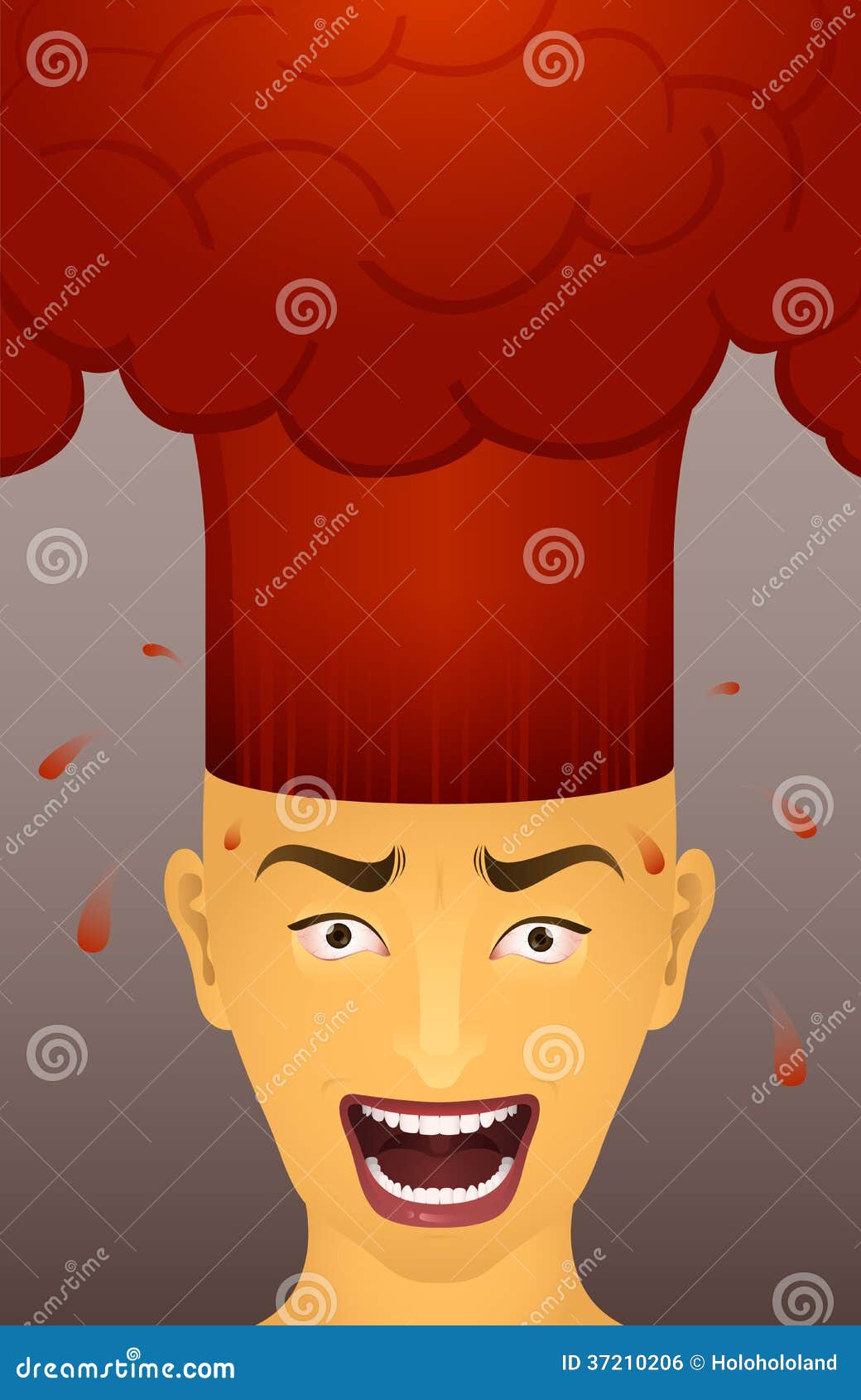 Bomb Head Postman Vector. Cartoon Character | CartoonDealer.com #249912252