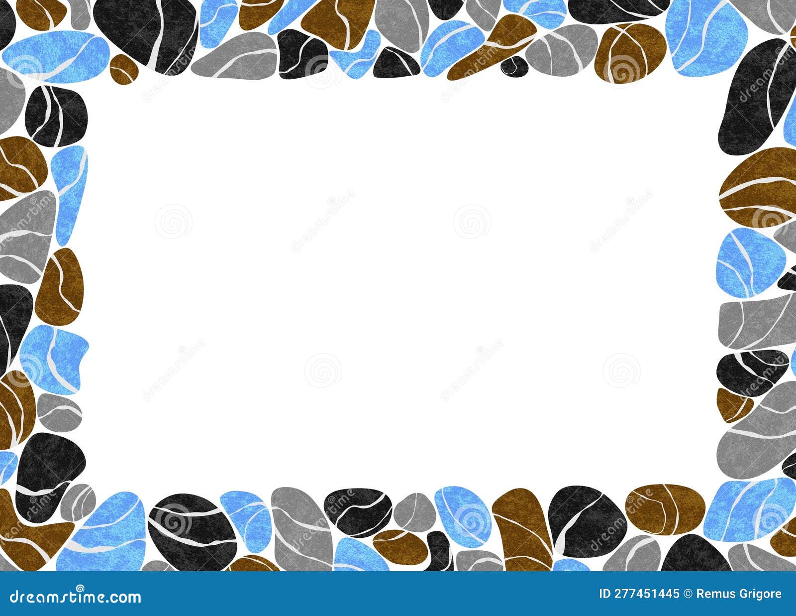 Volcanic Colorfull Rocks Frame - Cdr Format Stock Vector - Illustration ...