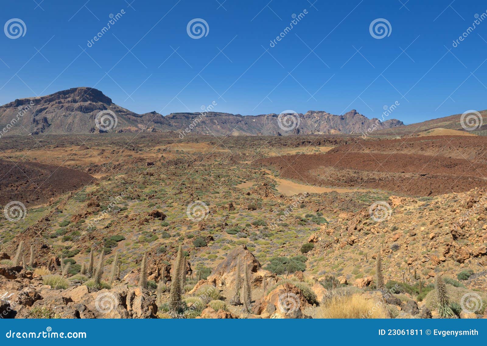 Volcanic desert landscape stock image. Image of sand - 23061811