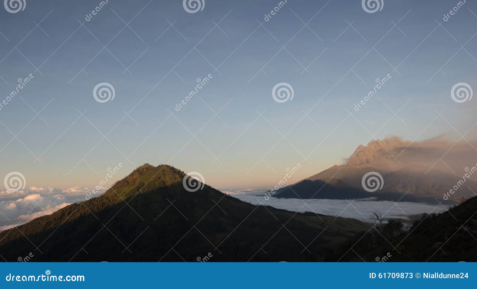 Volcanic eruption in java stock image. Image of summer - 61709873
