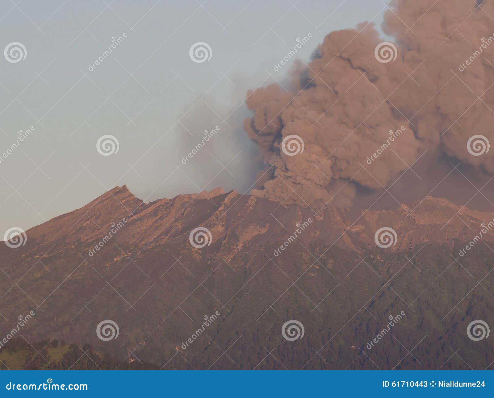 Volcanic eruption in java stock image. Image of summer - 61710443