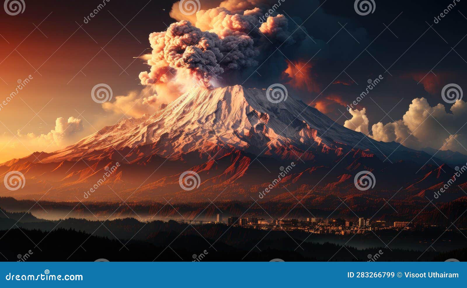 Volcanic Eruption, Eruption Volcano Exploding Volcano Disaster, Powder ...