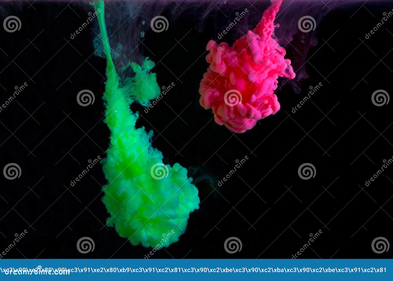 Volcanic Explosion of Bright Colors. Stock Photo - Image of water ...