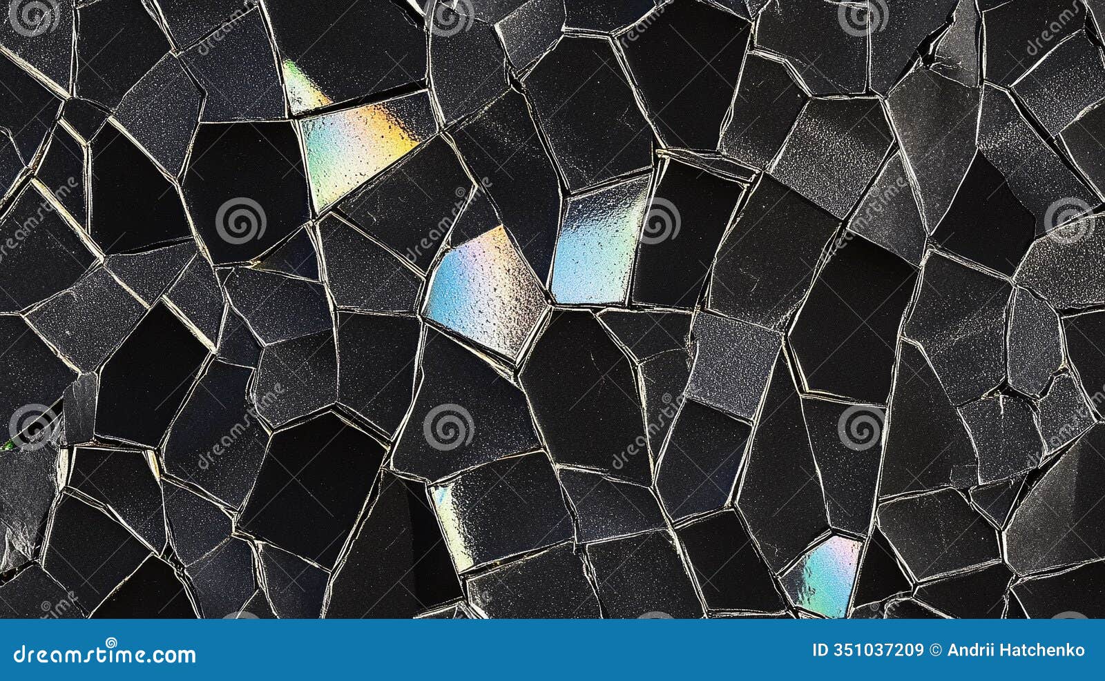 Volcanic Glass Fracture Patterns Creating Sharp Geometric Arrangements ...
