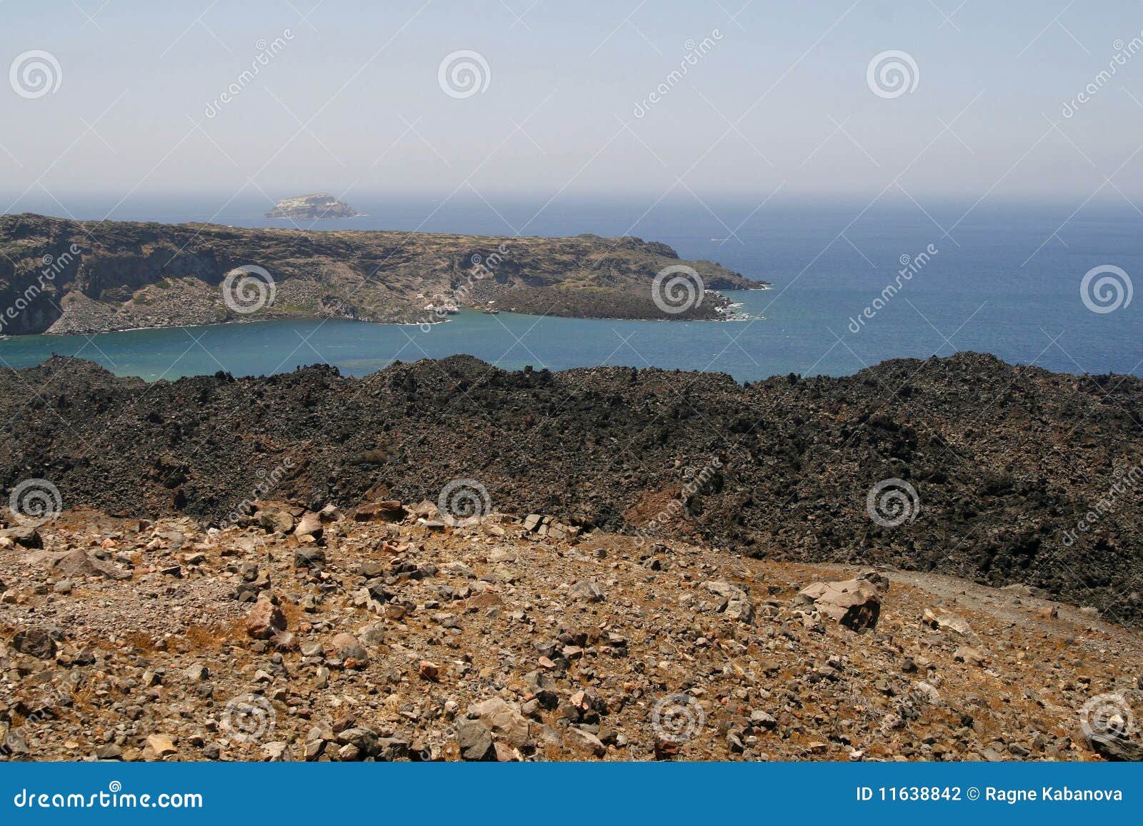 Volcanic Ground of Santorini Island, Greece Stock Photo - Image of ...