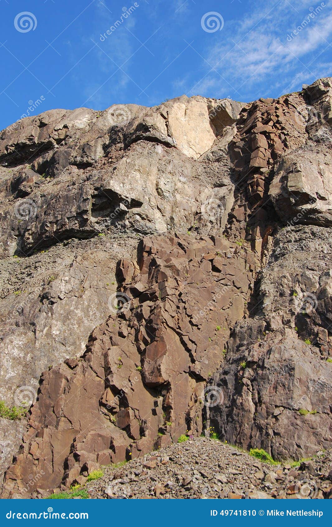 Volcanic Iceland Rock Showing Its Composition Stock Photo - Image of ...