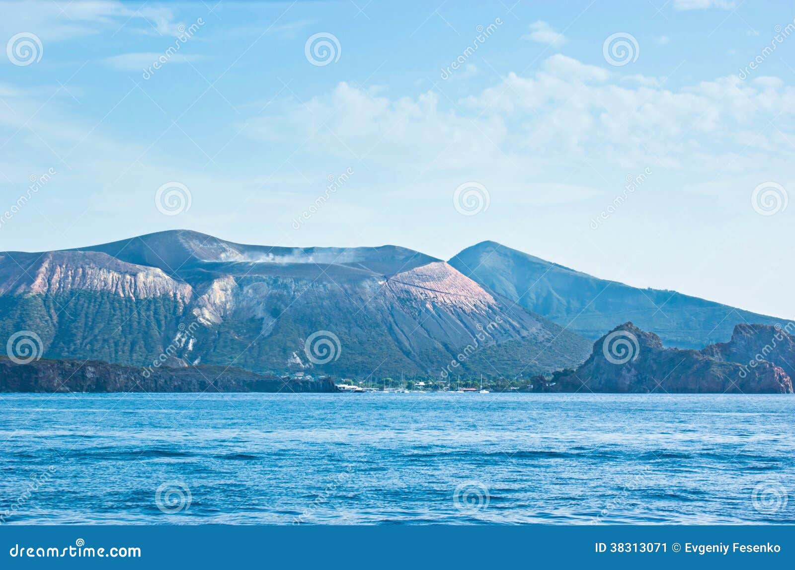 The volcanic island stock image. Image of relax, europe - 38313071