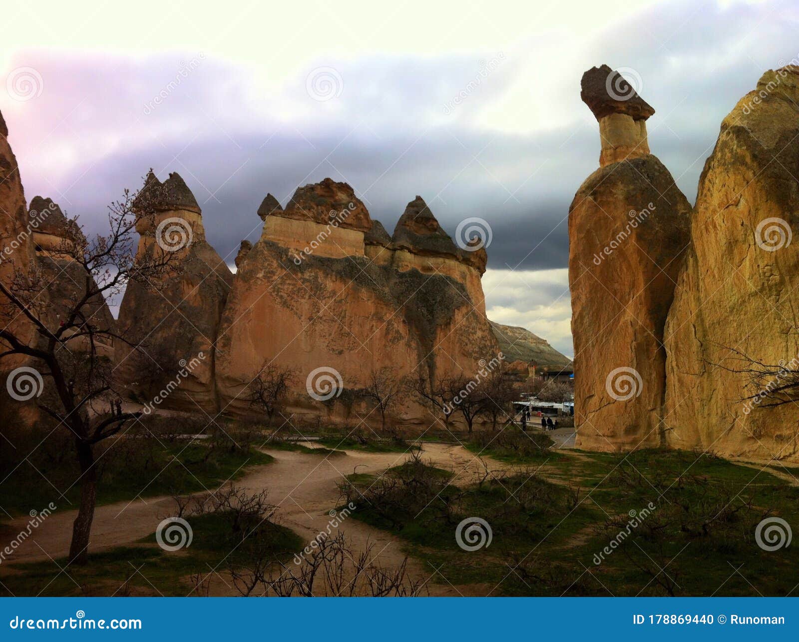 Volcanic Landforms from Cappadocia Stock Photo - Image of discover ...