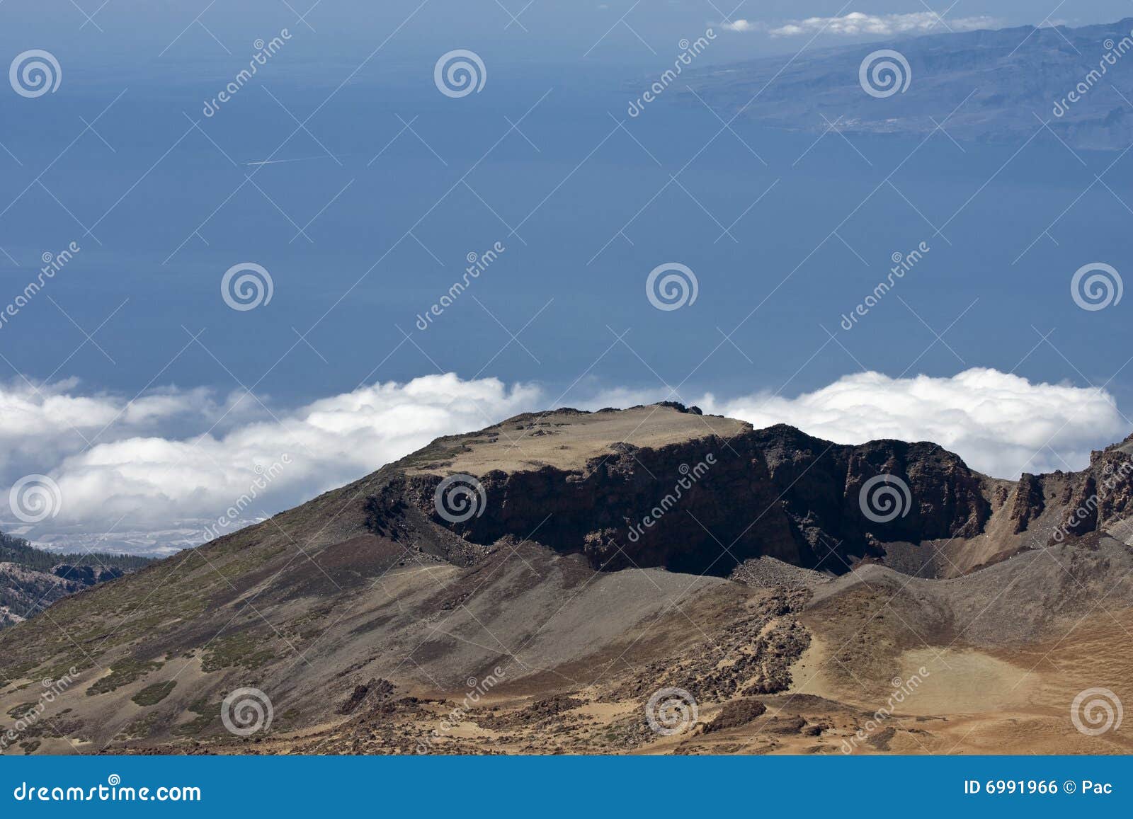 Volcanic landscape stock photo. Image of lava, rocky, barren - 6991966