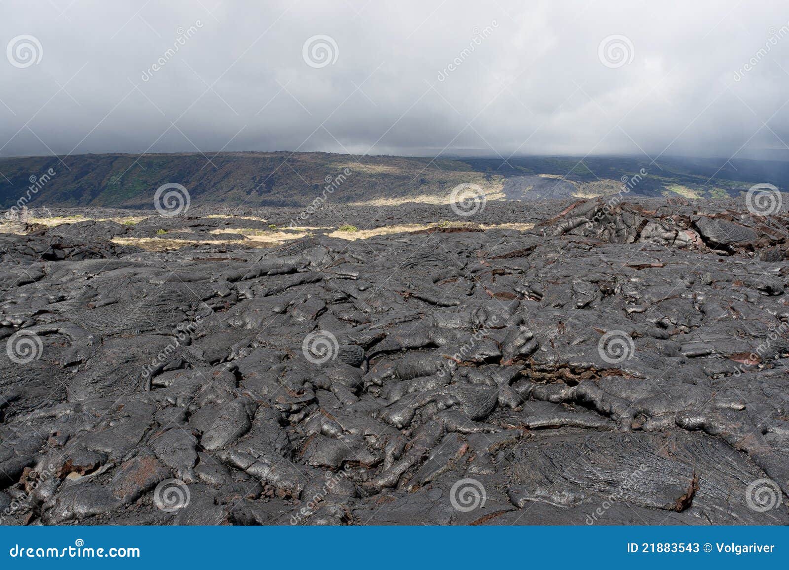 Volcanic lava field. stock image. Image of burn, dead - 21883543