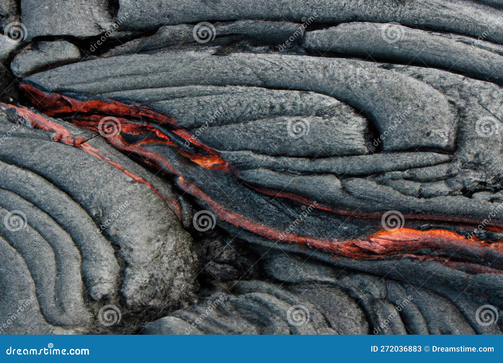 Volcanic Lava Stream stock image. Image of volcanic - 272036883