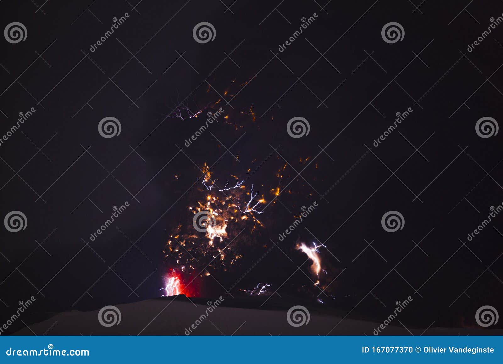 Volcanic Lightning is an Electrical Discharge Caused by a Volcanic ...