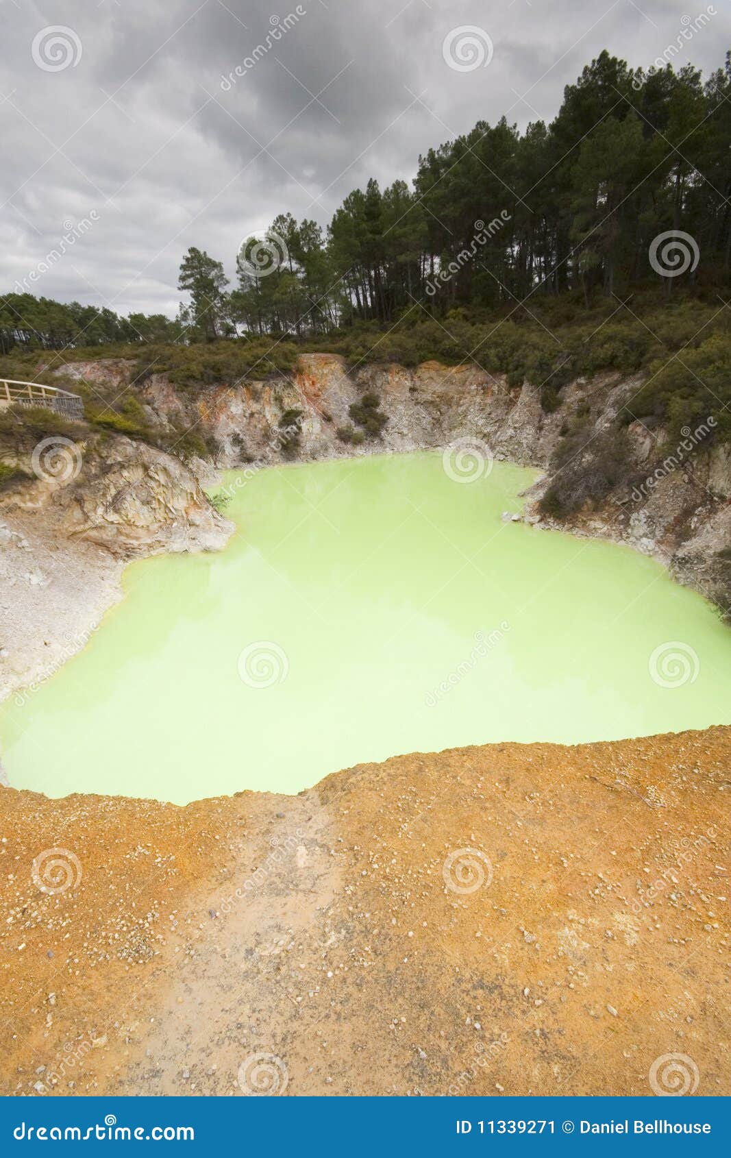 Volcanic Mineral Pool stock image. Image of geological - 11339271
