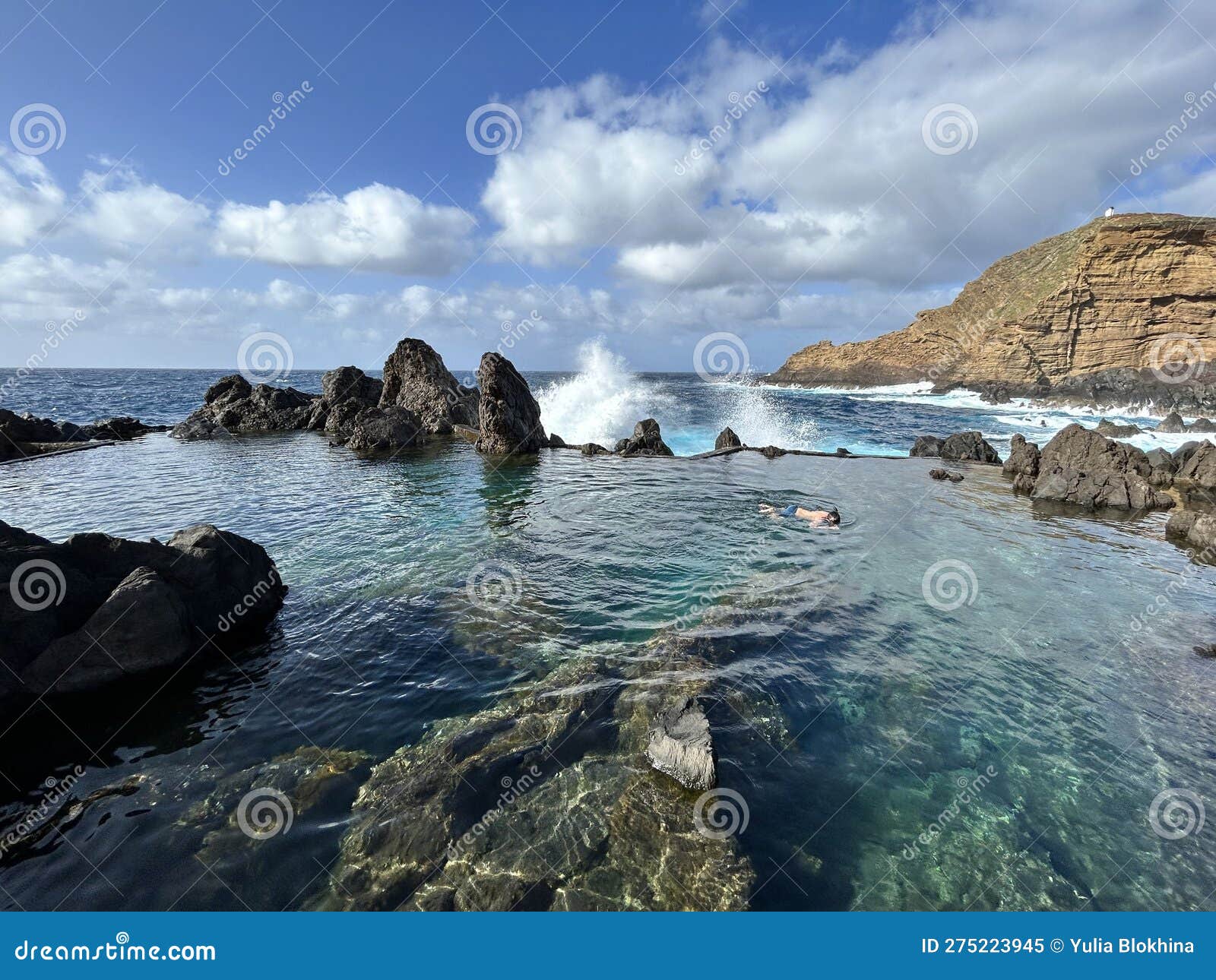 Volcanic pool stock image. Image of atlantic, volcanic - 275223945