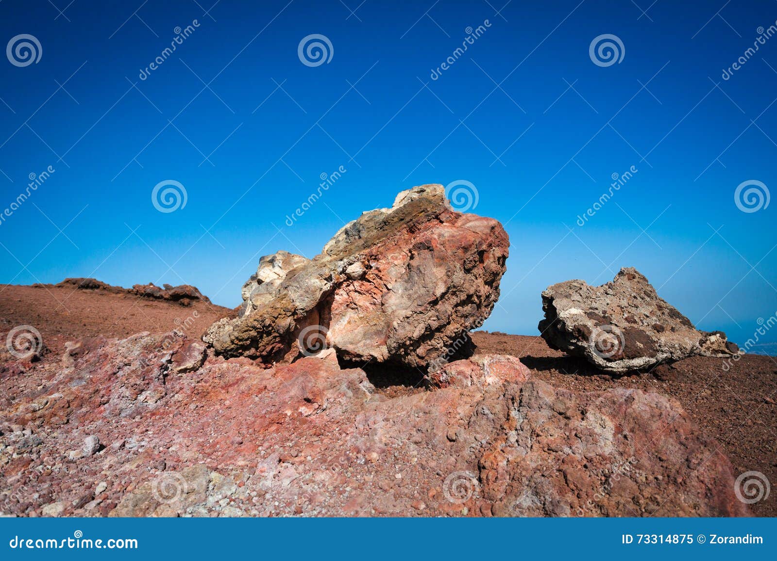 Volcanic Rock on Etna, Italy Stock Image - Image of erupting, mount ...