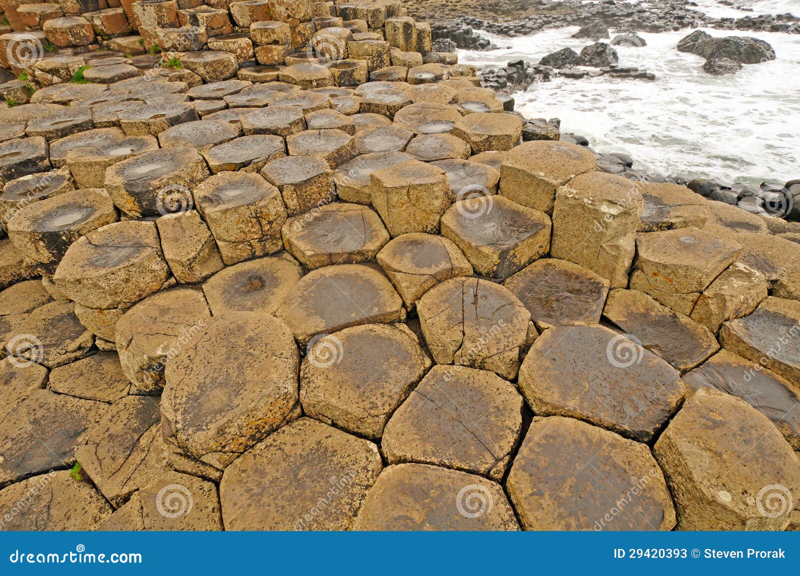 Volcanic Rock Formation Near the Ocean Stock Image - Image of plateau ...
