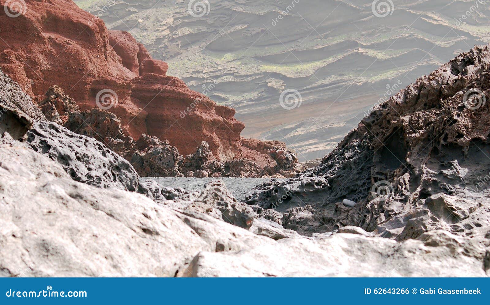 Volcanic Rock Formations and Black Sand Stock Photo - Image of sand ...