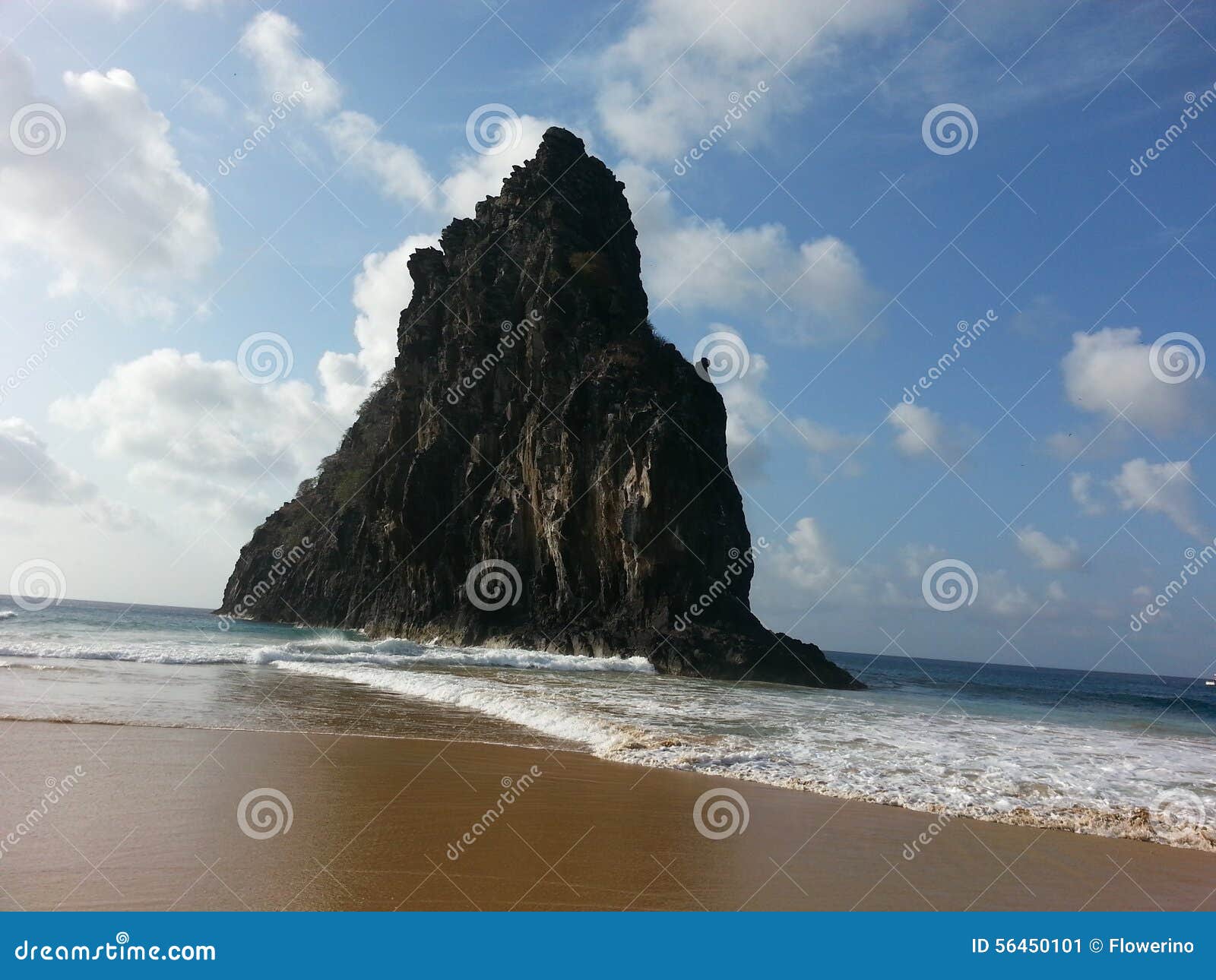 Volcanic Rock in the Shallows of Atlantic Ocean Stock Image - Image of ...