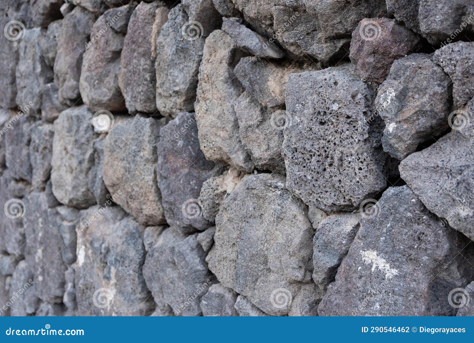 Volcanic Rock Wall Construction Stock Photo - Image of basalt ...