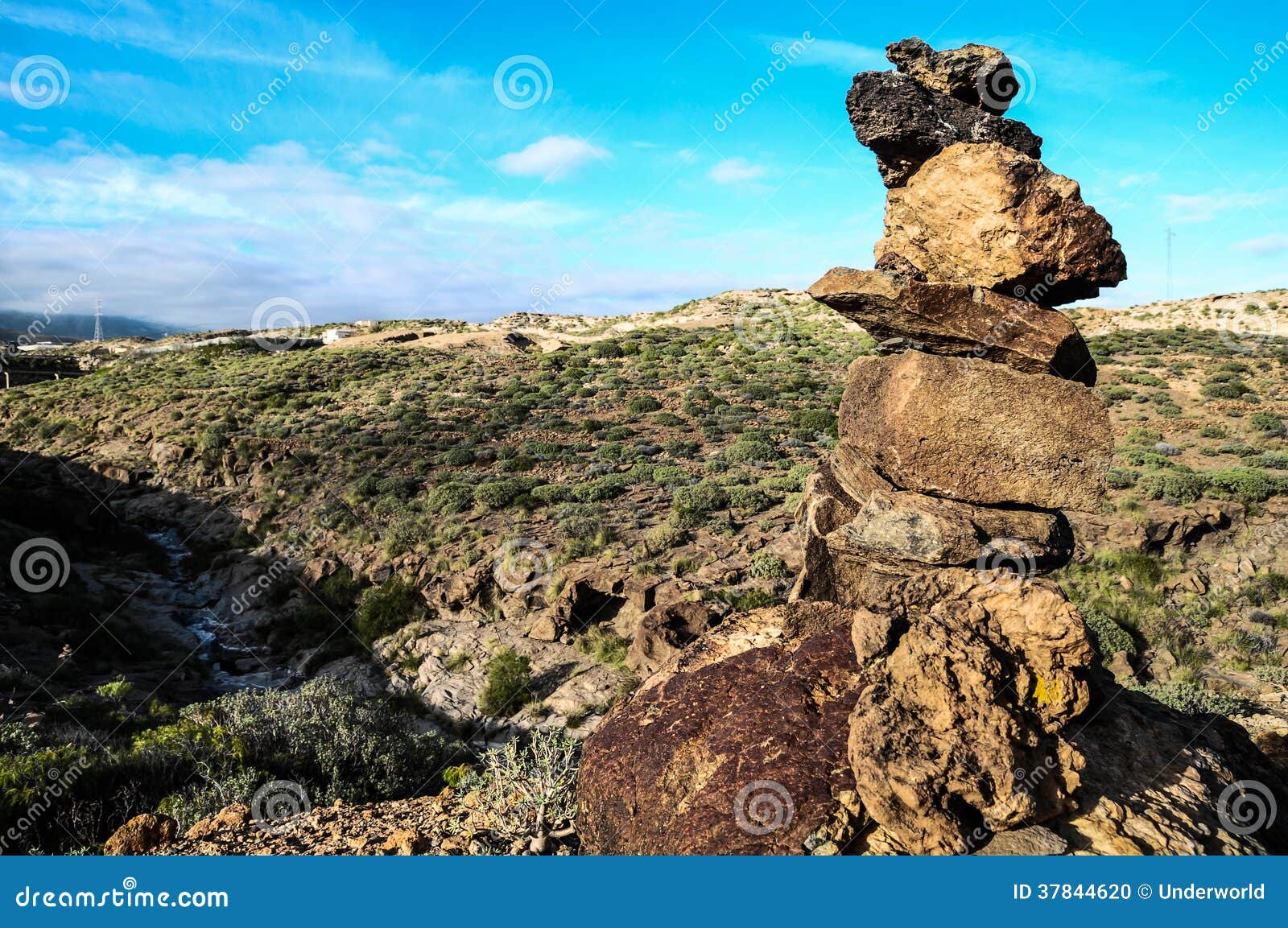 Volcanic Rocks Column stock photo. Image of amman, equipoise - 37844620