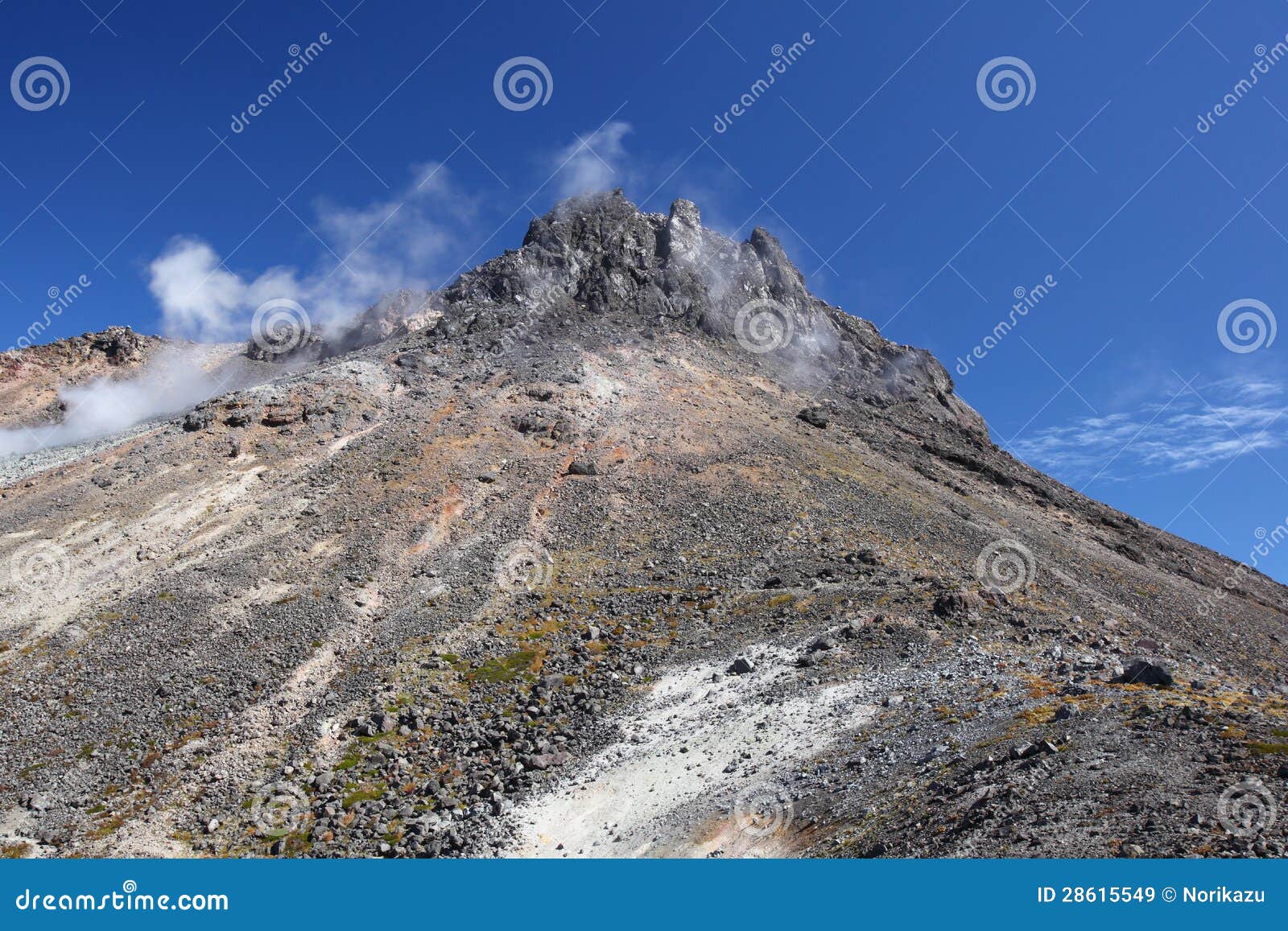 Volcanic smoke stock image. Image of tochigi, peak, clean - 28615549