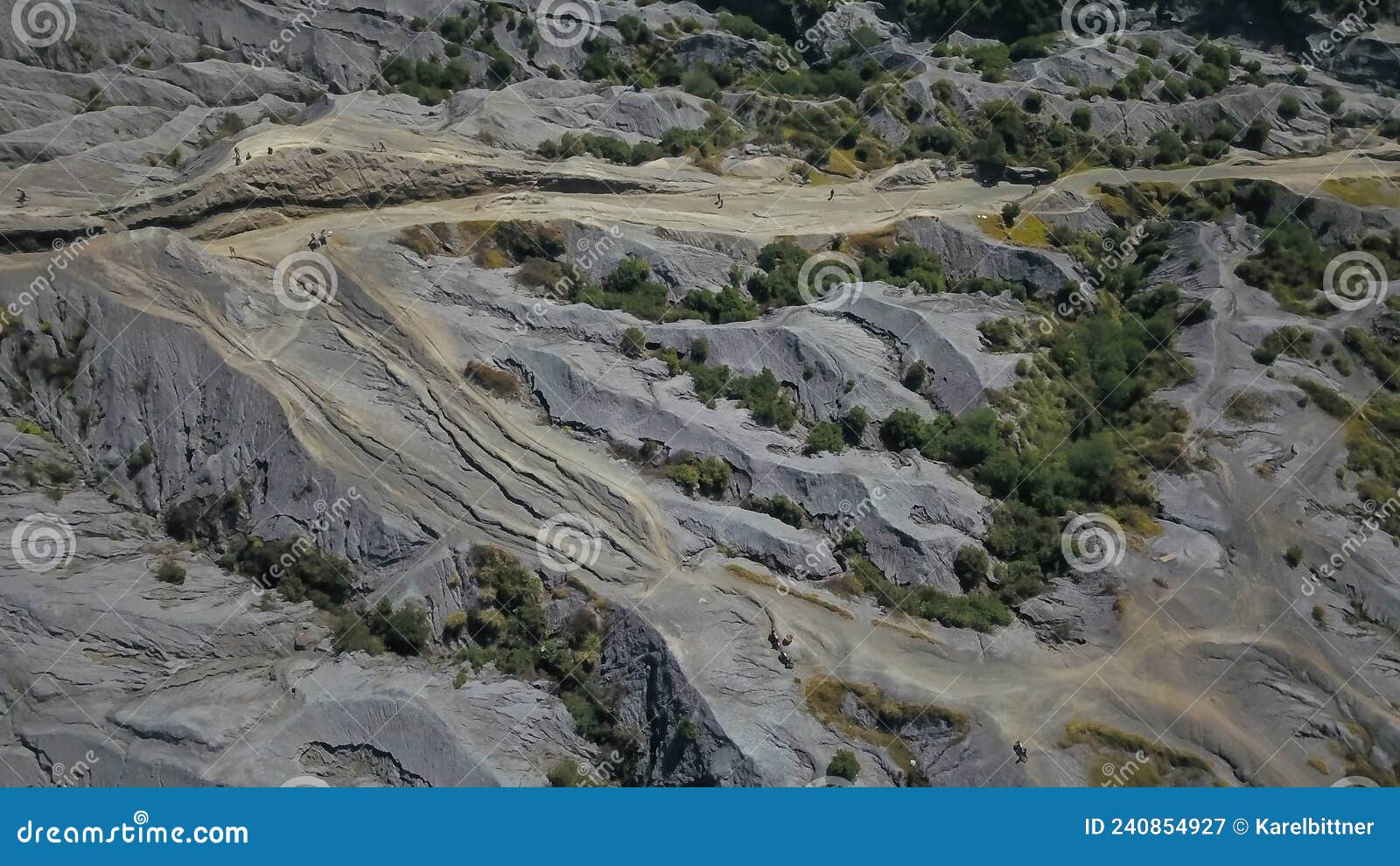 Volcanic Soil Texture at the Foot of Mount Bromo, Indonesia Stock Image ...