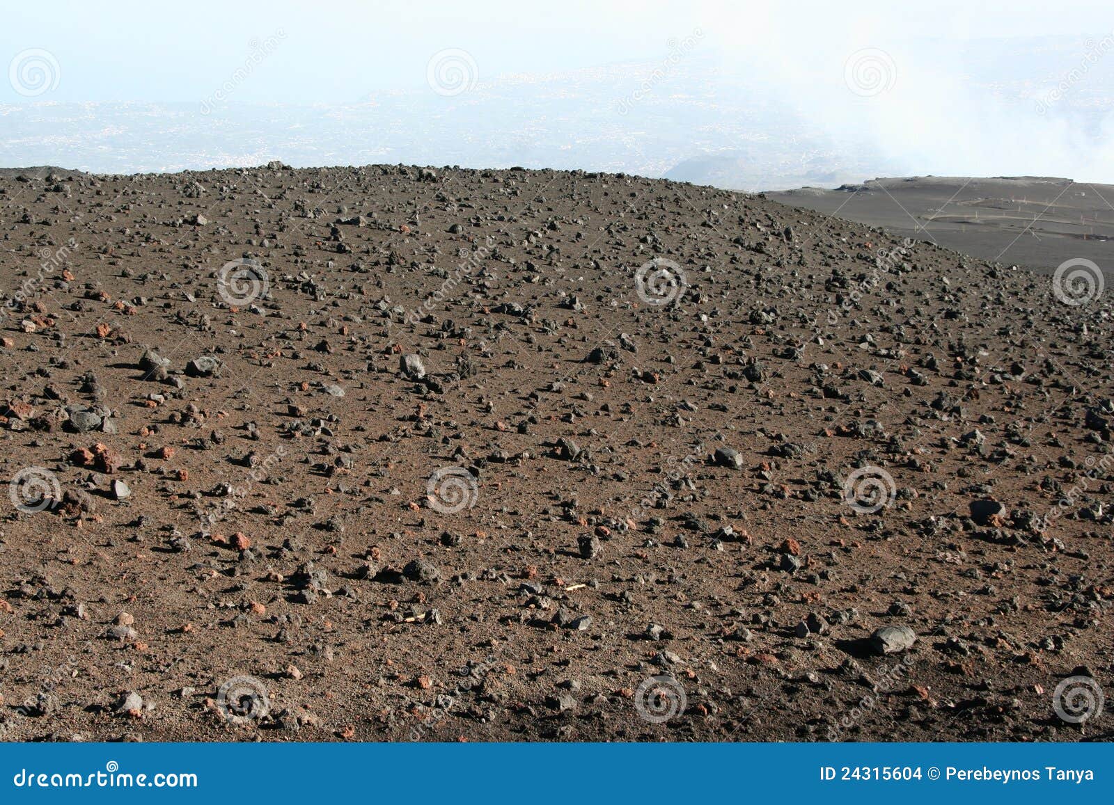 Volcanic Soil on the Top of Etna Mountain Stock Photo - Image of ...