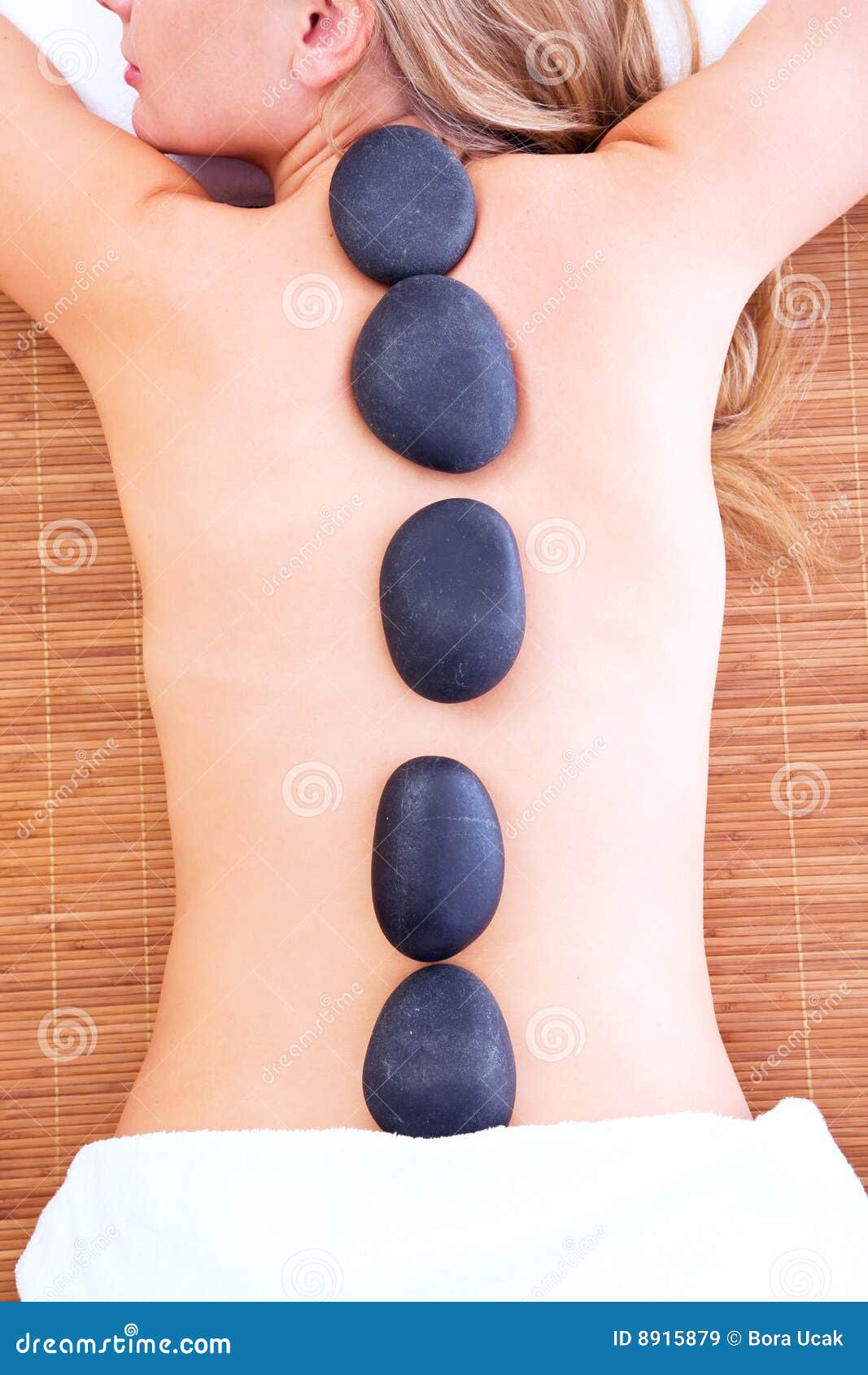Volcanic Stone Massage Stock Image Image Of Skin Health 8915879