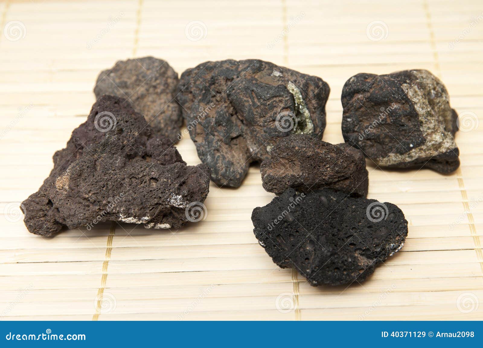 Volcanic stones stock image. Image of porous, grey, detail - 40371129