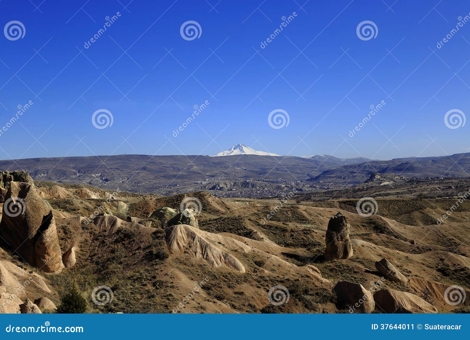 Volcanic Valley, Cappadocia Stock Image - Image of travel, geology ...