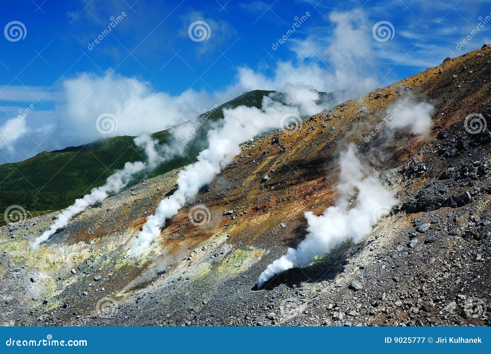Volcanic Vents at Volcano stock image. Image of power - 9025777
