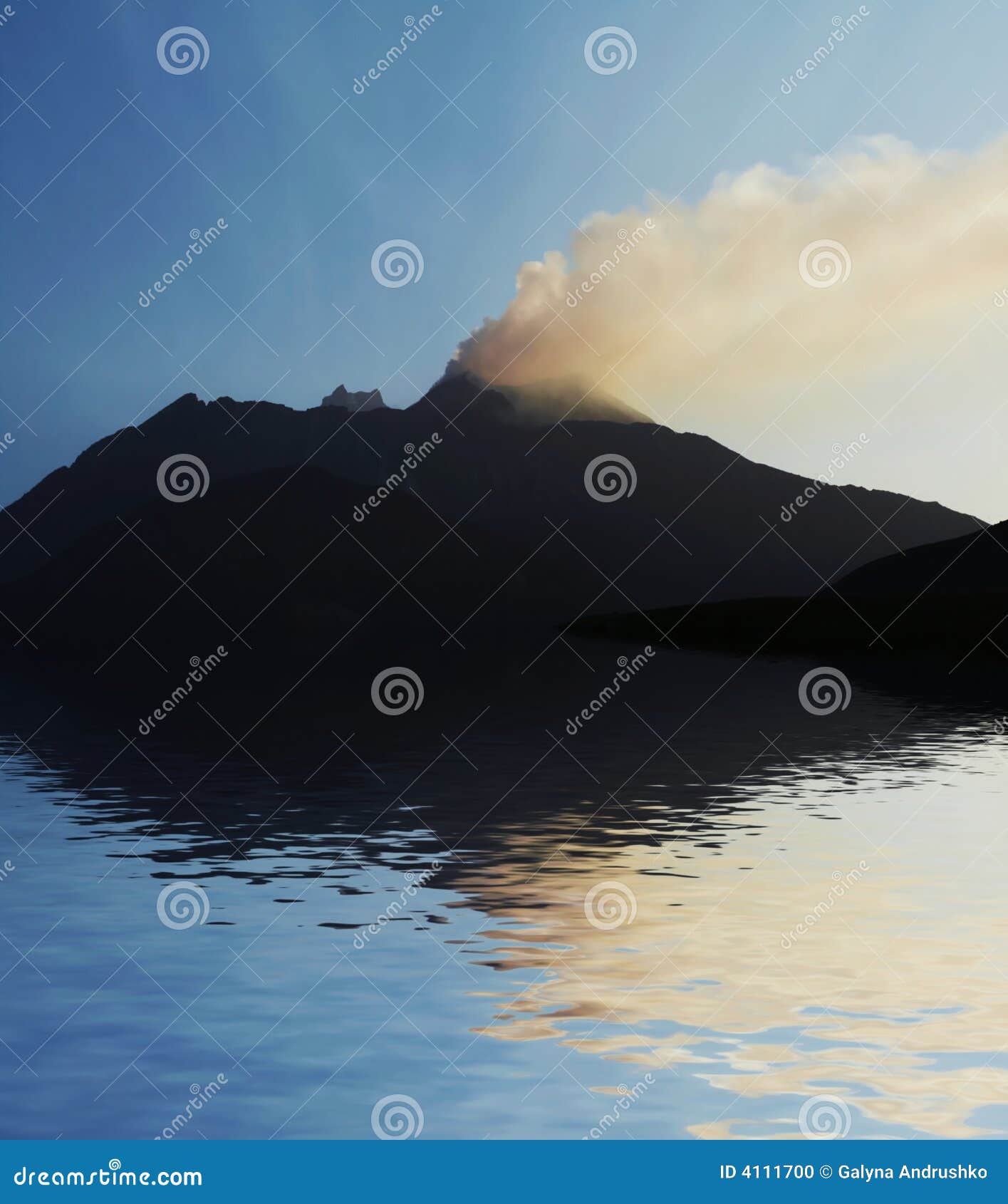 Volcano stock photo. Image of summit, explosion, climb - 4111700