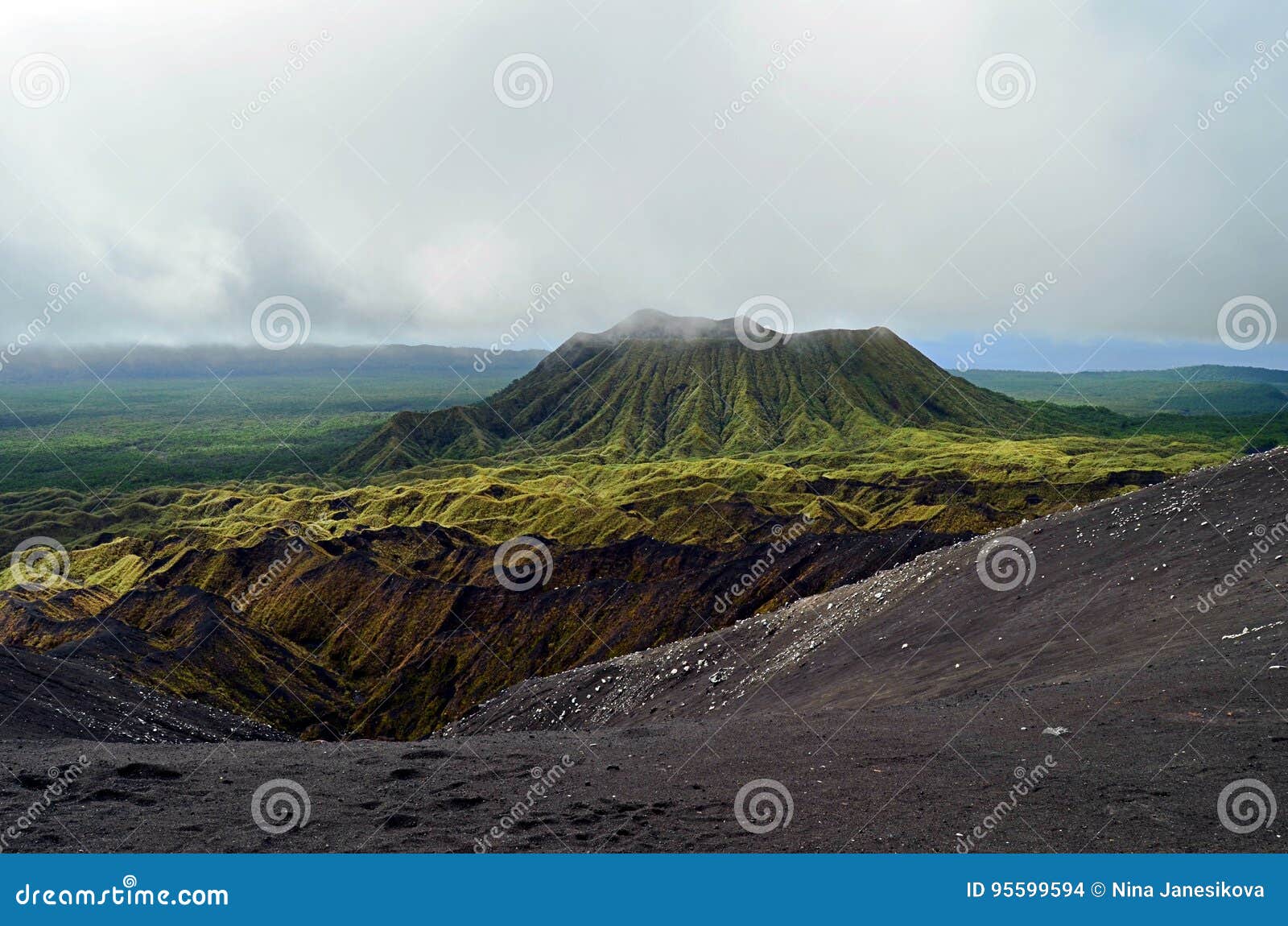 Volcano in Ambrym Island, Vanuatu Stock Photo - Image of hill, lava ...