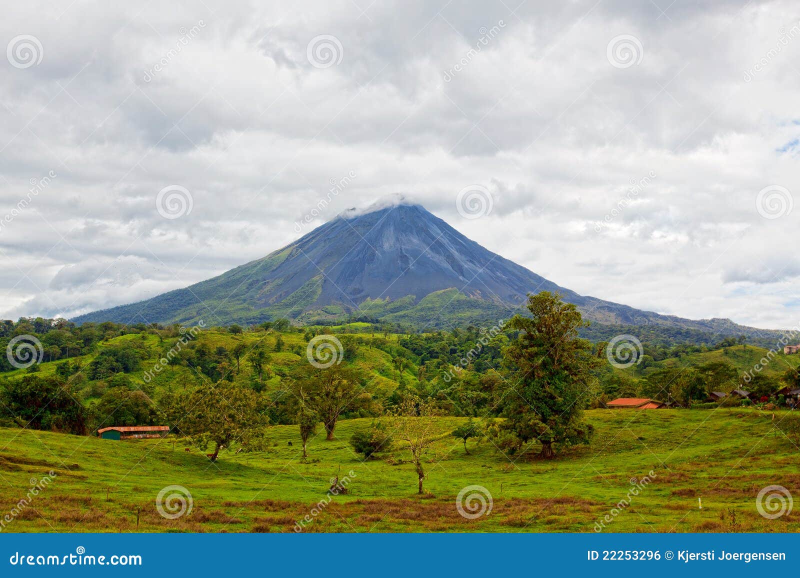 Volcano Arenal, Costa Rica stock photo. Image of arenal - 22253296